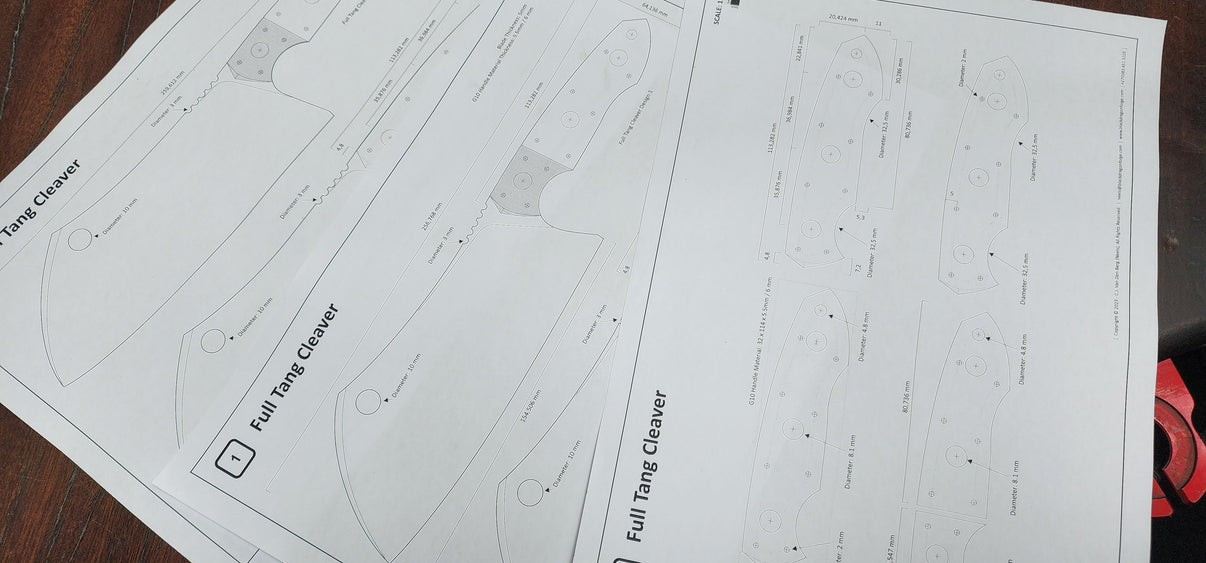 Full Tang Cleaver Designs – Black Dragon Forge