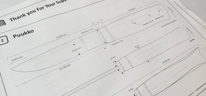 Puukko Design Template – Black Dragon Forge