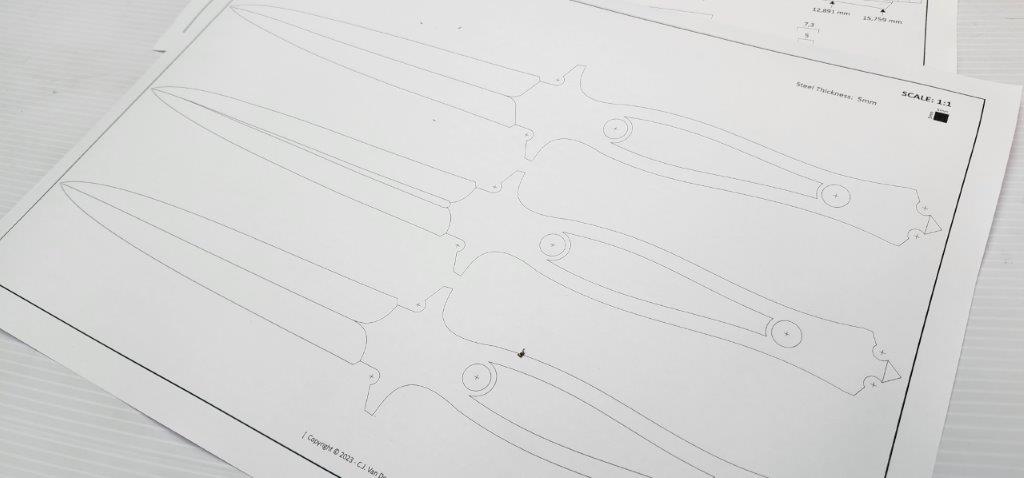 Tactical Dagger Template – Black Dragon Forge