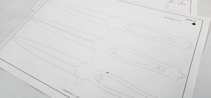 Tactical Dagger Template – Black Dragon Forge