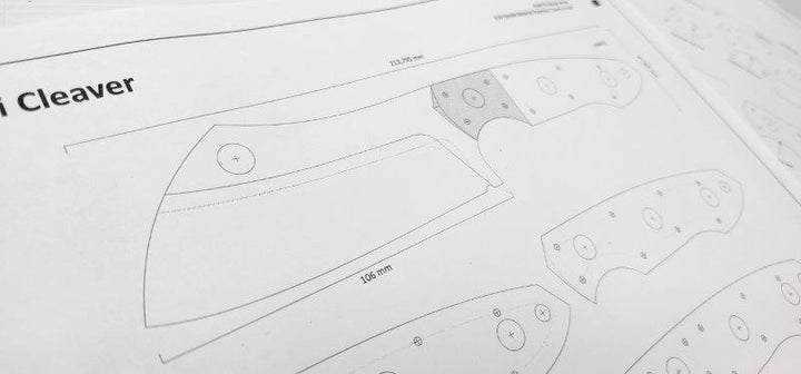 Full Tang Knife Designs / Blueprints – Black Dragon Forge