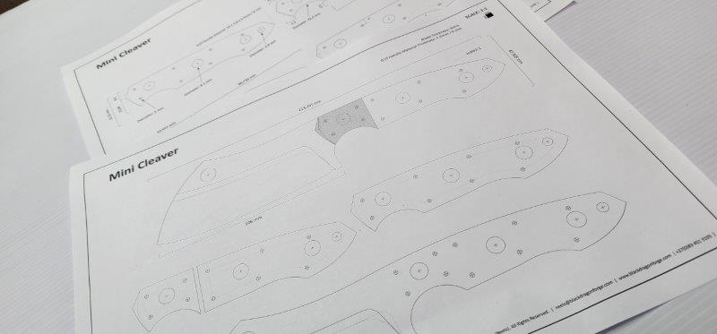 Mini Cleaver Design – Black Dragon Forge