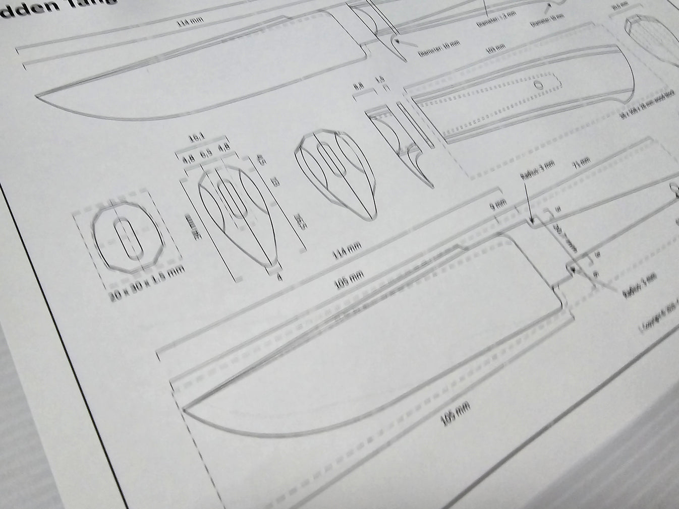 Hidden Tang Clip Hunter Template – Black Dragon Forge