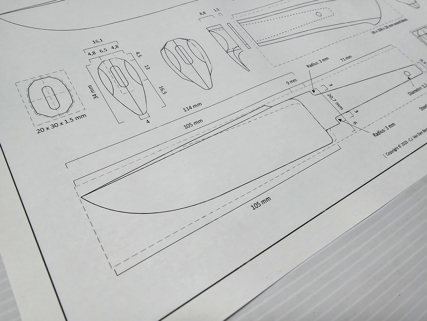 Hidden Tang Clip Hunter Template – Black Dragon Forge
