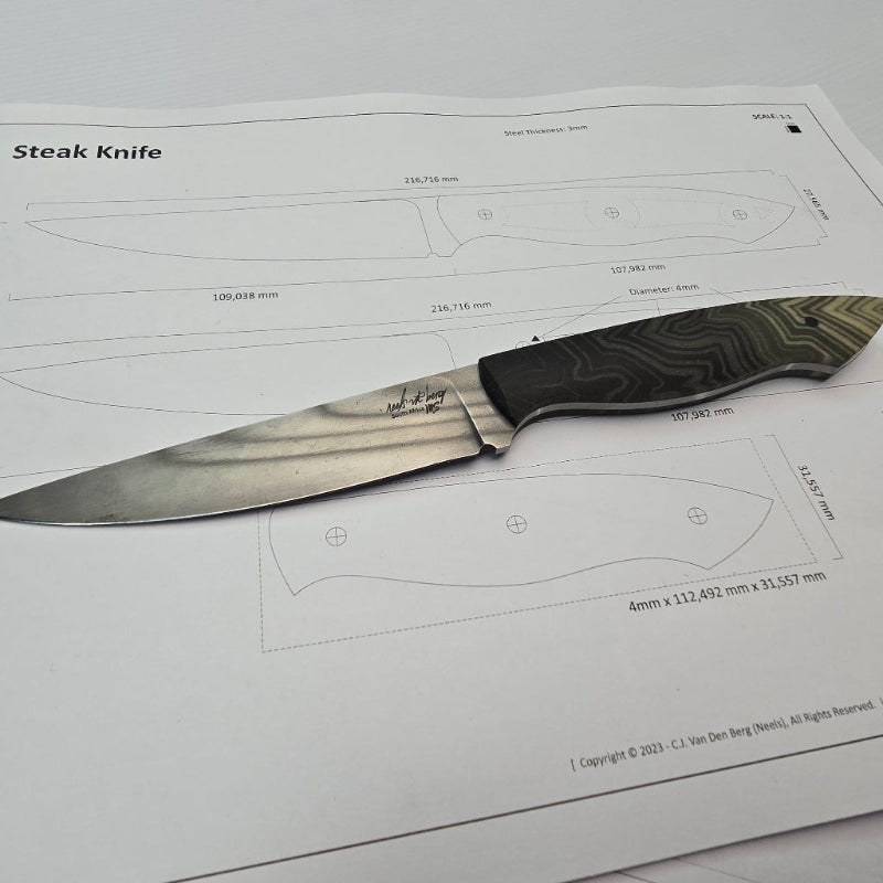 Full Tang Knife Designs / Blueprints – Black Dragon Forge