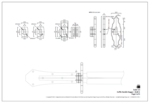 Coffin Handle Dagger Design – Black Dragon Forge