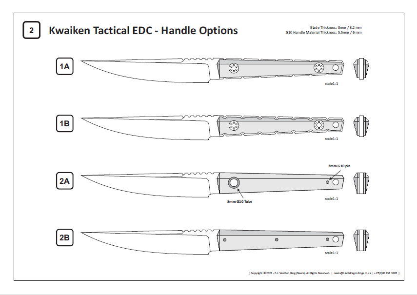 Kwaiken Tactical EDC Templates – Black Dragon Forge