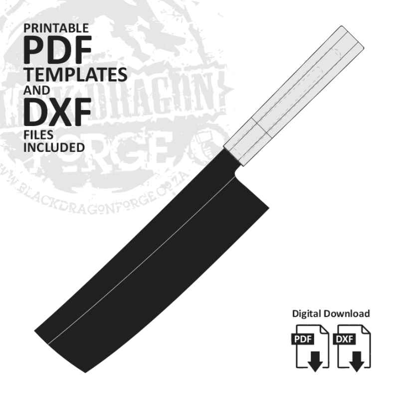 Nakiri Design Template – Black Dragon Forge