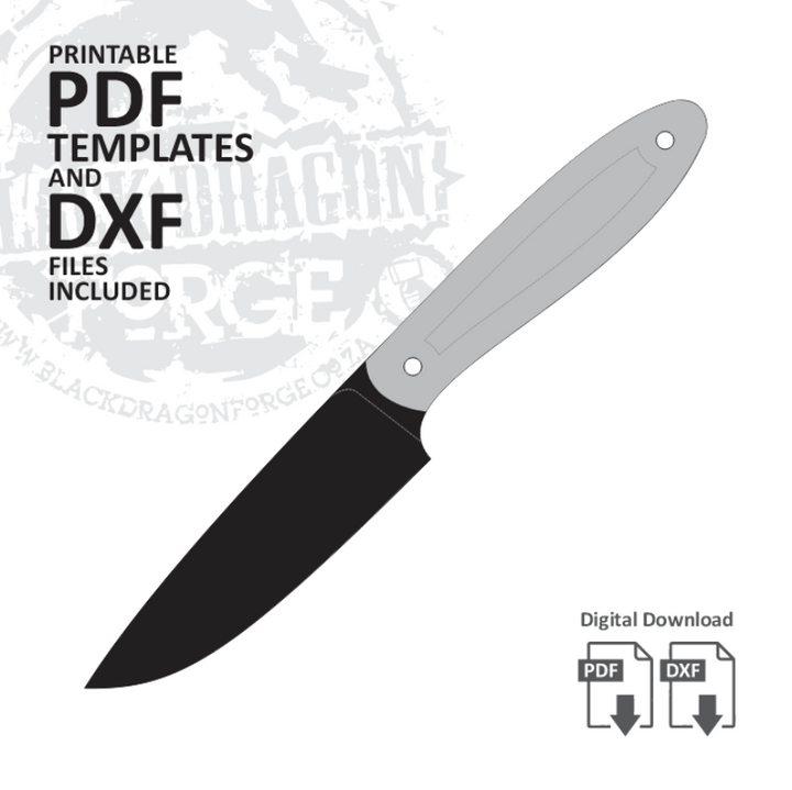 Full Tang Knife Designs / Blueprints – Black Dragon Forge