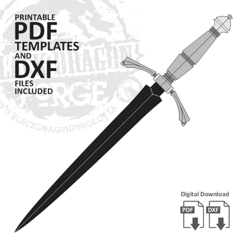 Quillon Dagger Templates – Black Dragon Forge