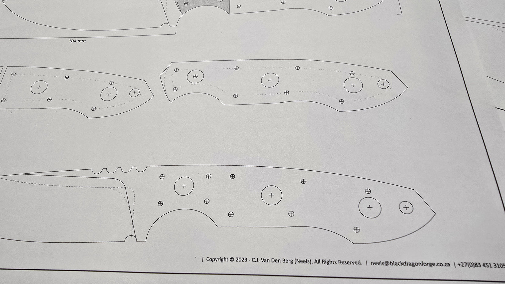 Recon Knife Template – Black Dragon Forge