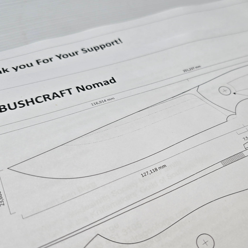 The Nomad Bushcraft Knife Design – Black Dragon Forge