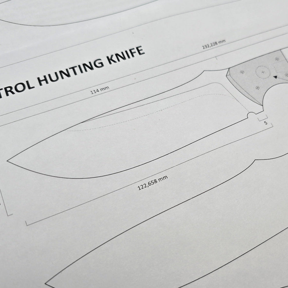 Patrol Hunting Knife Design – Black Dragon Forge