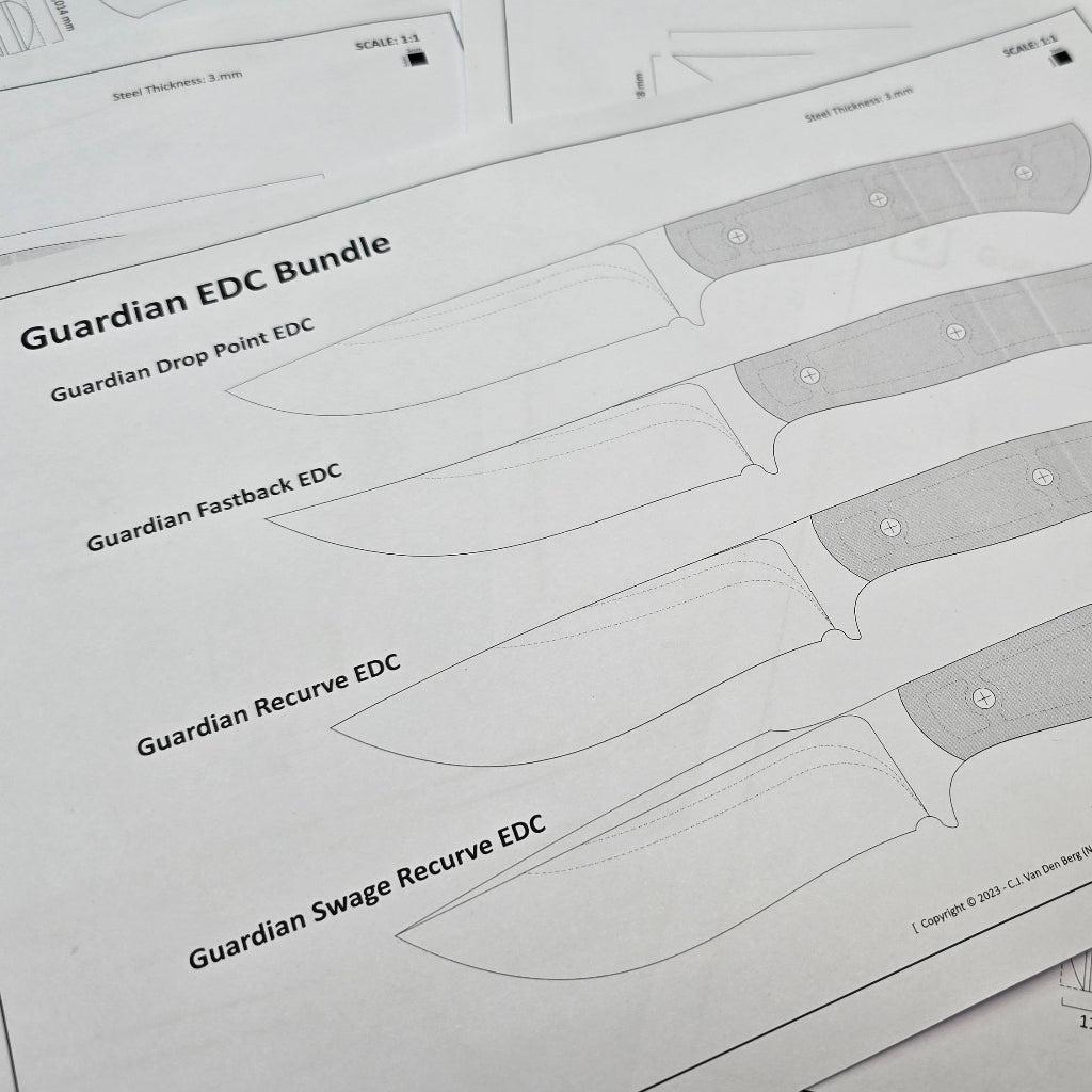 Guardian EDC Knife Design Bundle – Black Dragon Forge