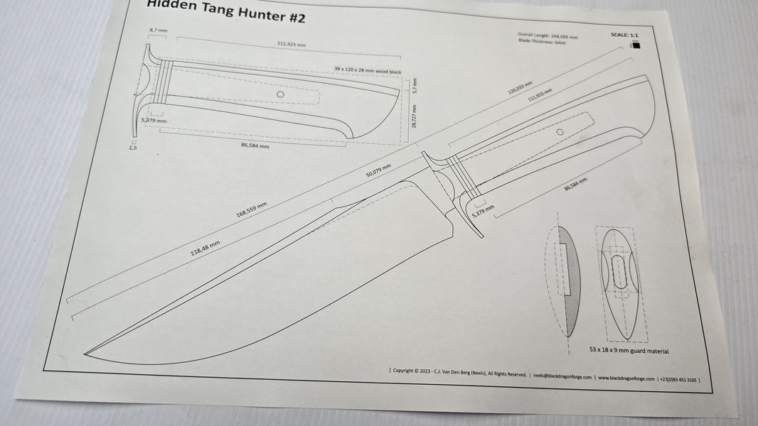Knife Design Blueprints – Black Dragon Forge