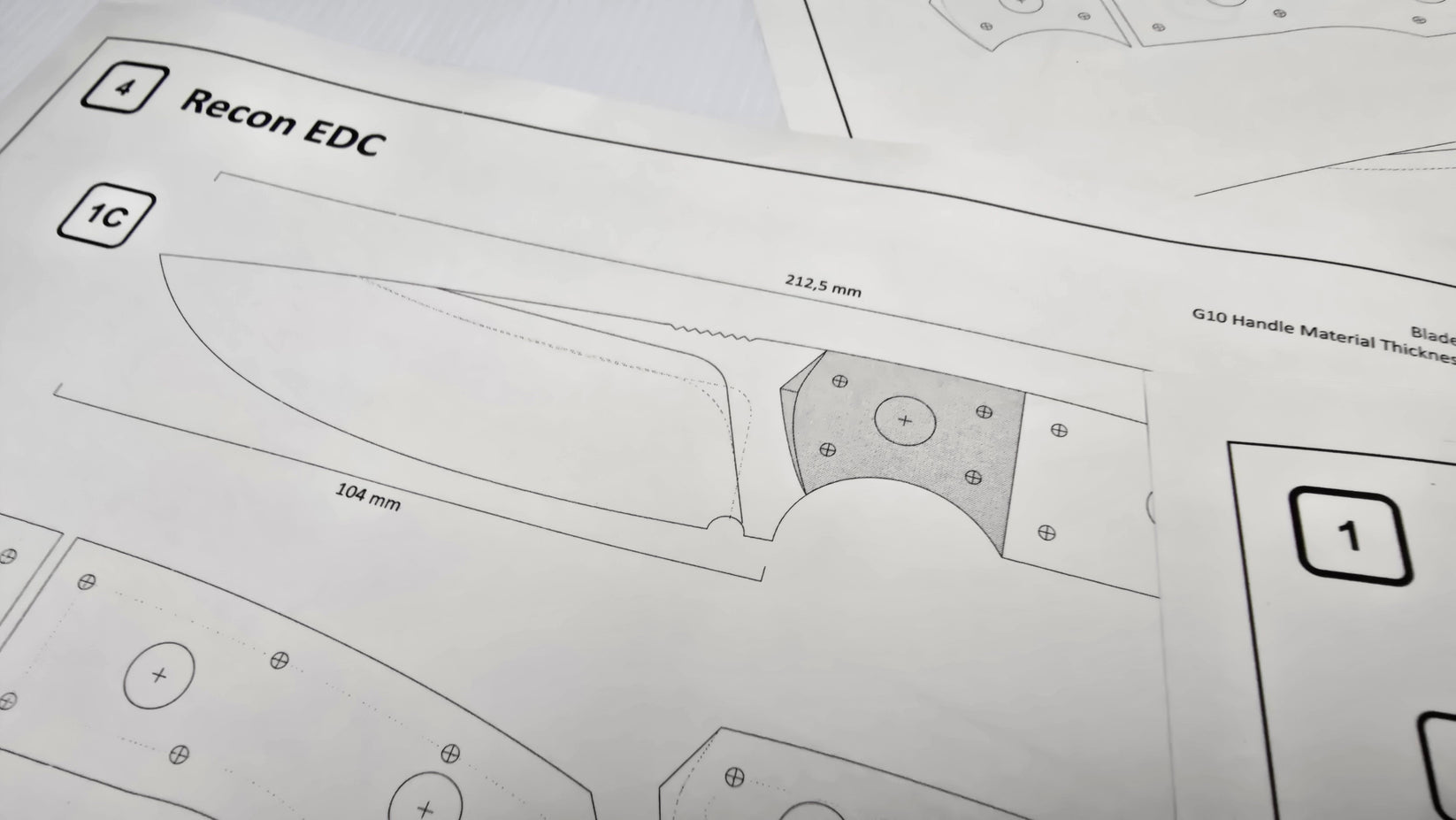 Recon Knife Template – Black Dragon Forge