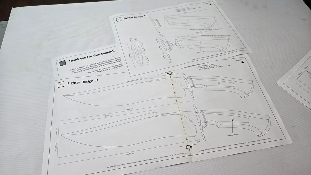 Knife Design Blueprints – Black Dragon Forge