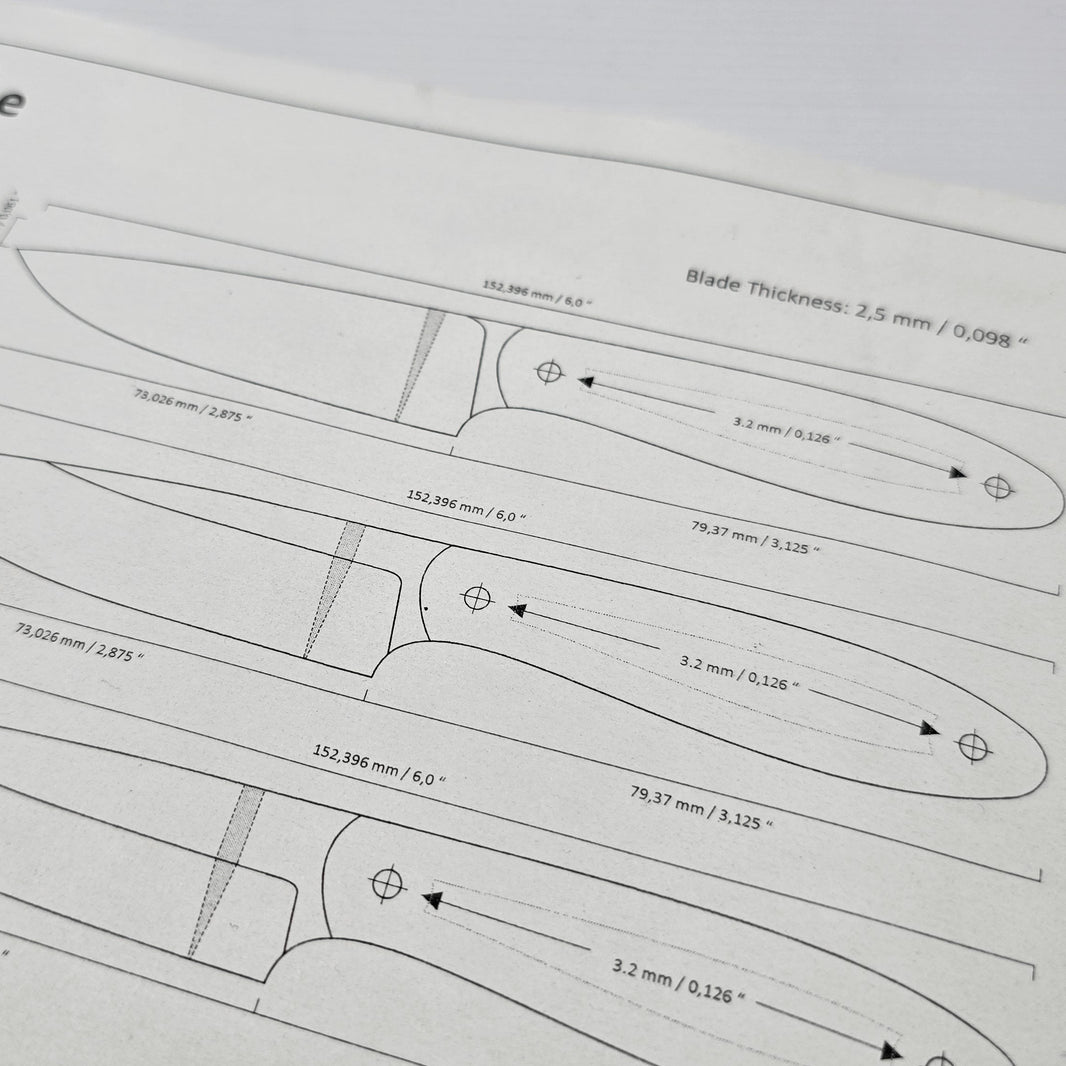Full Tang Knife Designs / Blueprints – Black Dragon Forge