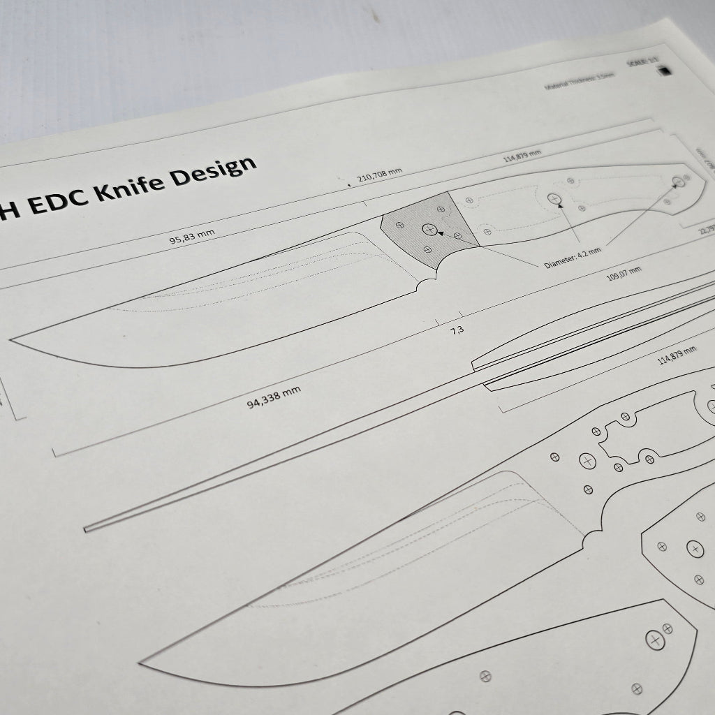 Wraith EDC Knife Design – Black Dragon Forge