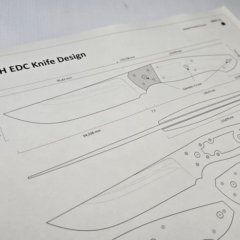 Wraith EDC Knife Design – Black Dragon Forge