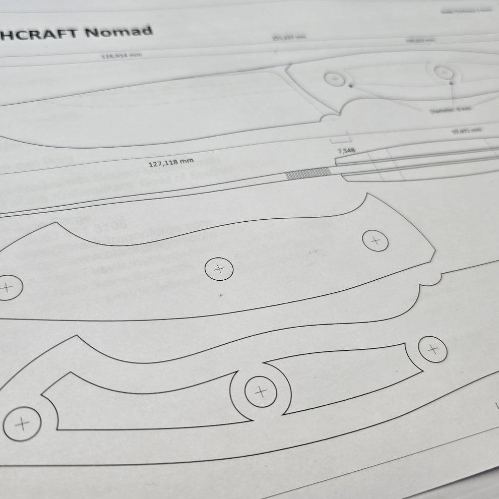 The Nomad Bushcraft Knife Design – Black Dragon Forge