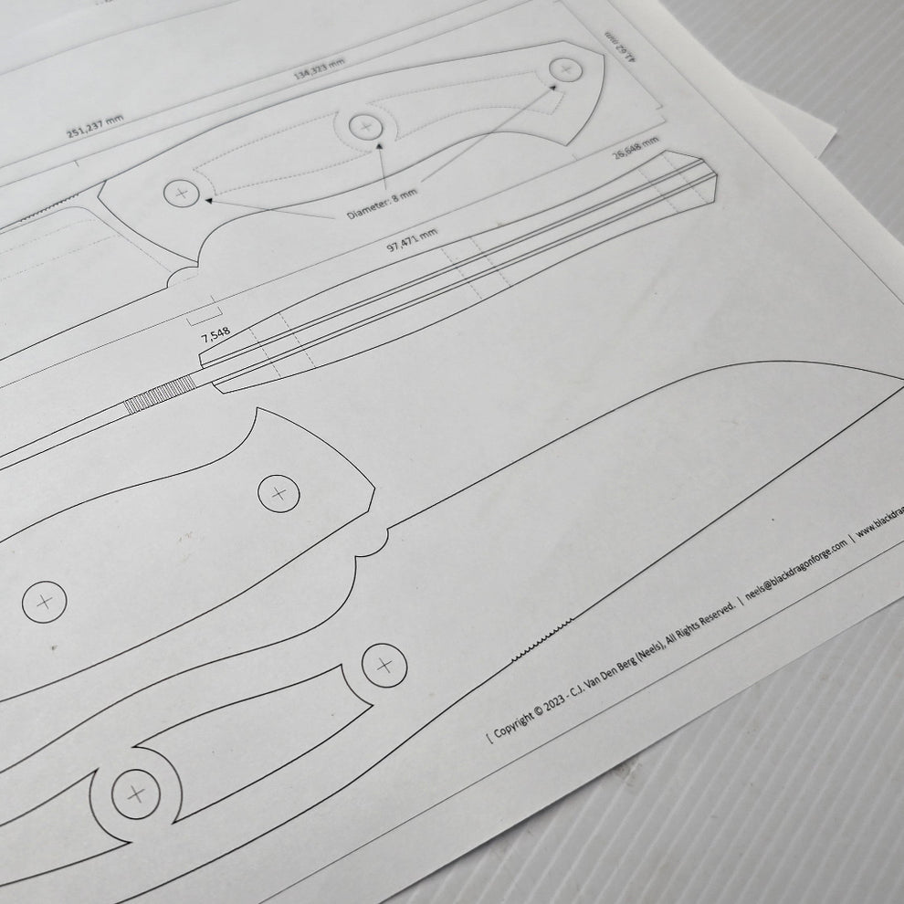 The Nomad Bushcraft Knife Design – Black Dragon Forge